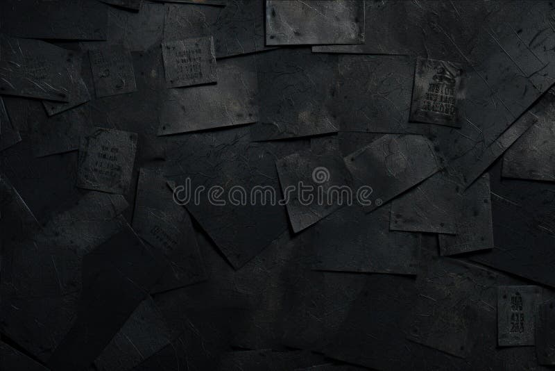 Dark Textured Surface with Embedded Stone Tablets. Concept of ...