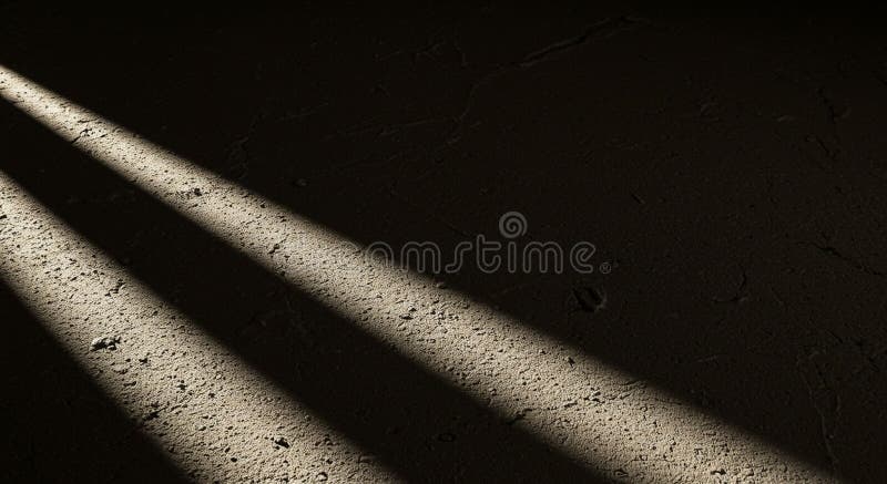 Dark, Textured Surface with Two Beams of Light Casting Shadows Across ...