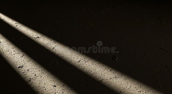 Dark, Textured Surface with Two Beams of Light Casting Shadows Across ...