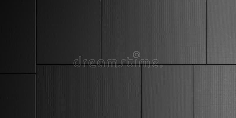 Dark Textured Tiles Background, Seamless Pattern, Black Rectangular ...