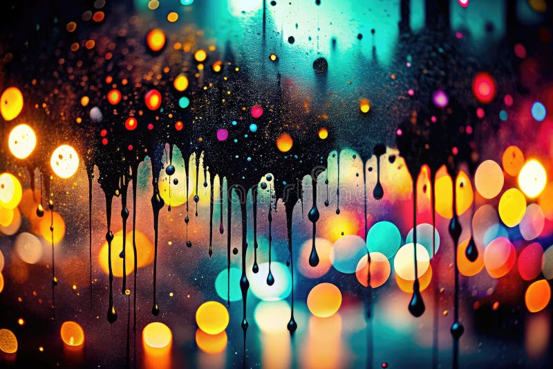 A Dark Textured Urban Canvas Black Paint Splatters Drizzle Effects and ...