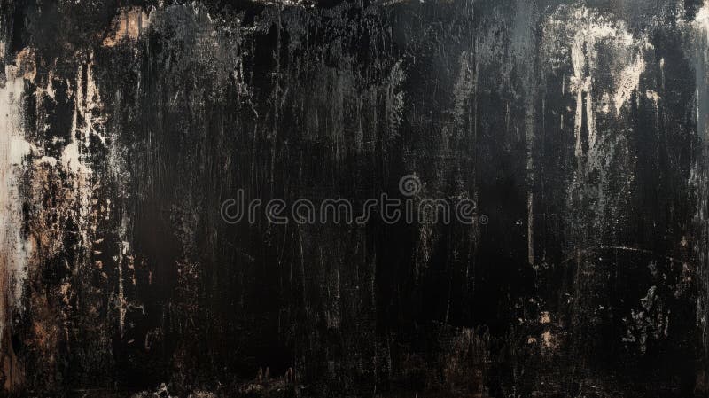 Textured Black Wall with Grunge Effect and Paint Splatter Details Stock ...