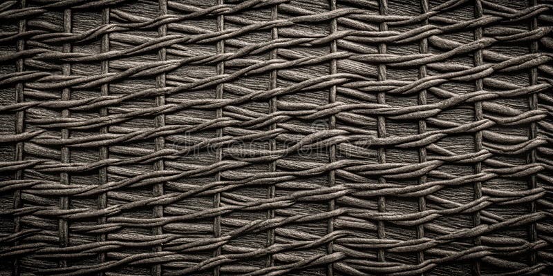 Dark Textured Weave Intertwined Strands Create a Complex Pattern ...