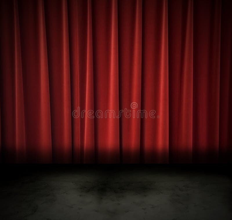 Dark theatre stock image. Image of presentation, velvet - 7785745