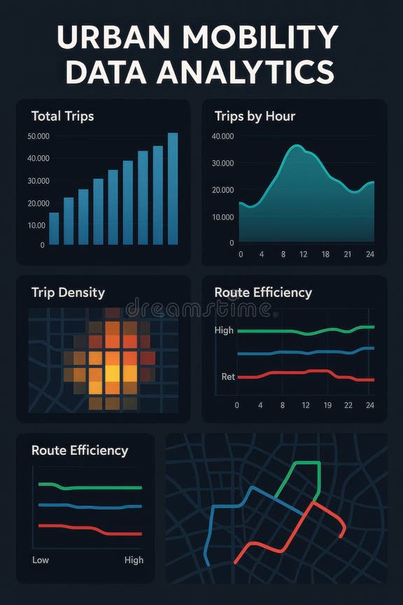 A Dark Themed Dashboard for Urban Mobility Data Analytics with Graphs ...