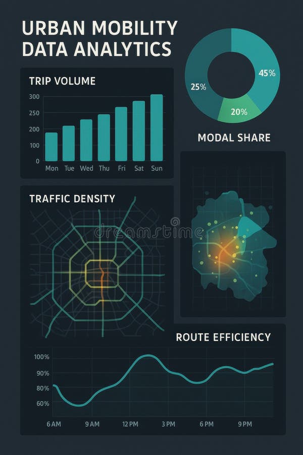 A Dark Themed Dashboard for Urban Mobility Data Analytics with Graphs ...