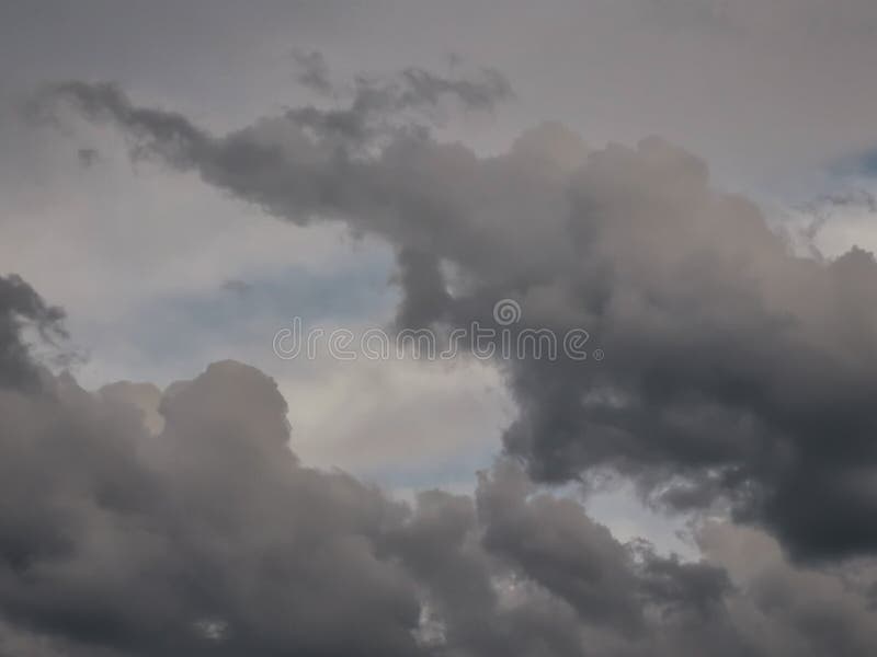 Dark thick clouds stock image. Image of dawn, climate - 258537319