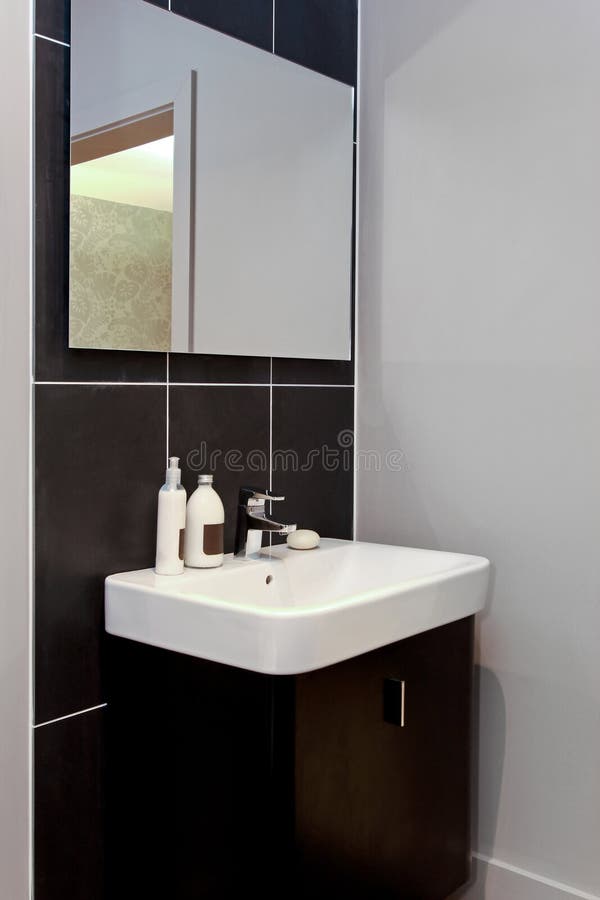 Dark toilet stock image. Image of indoors, style, house - 20670411