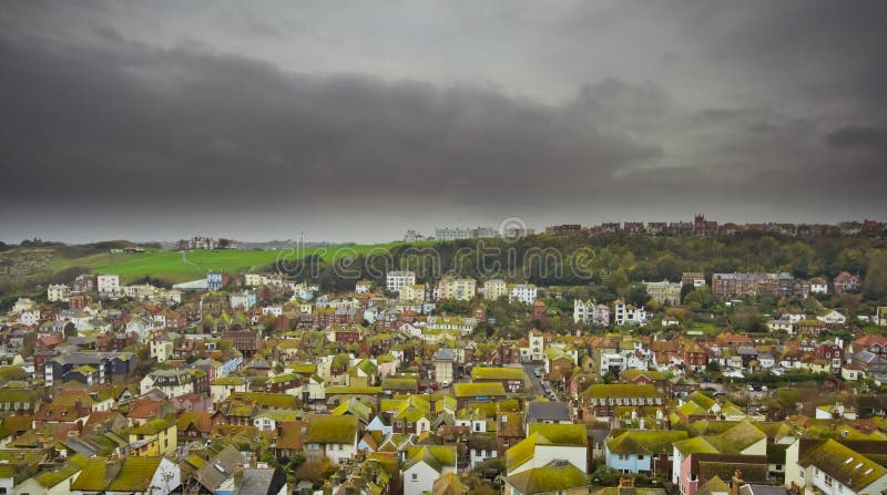 Dark town stock photo. Image of white, town, architecture - 7224300