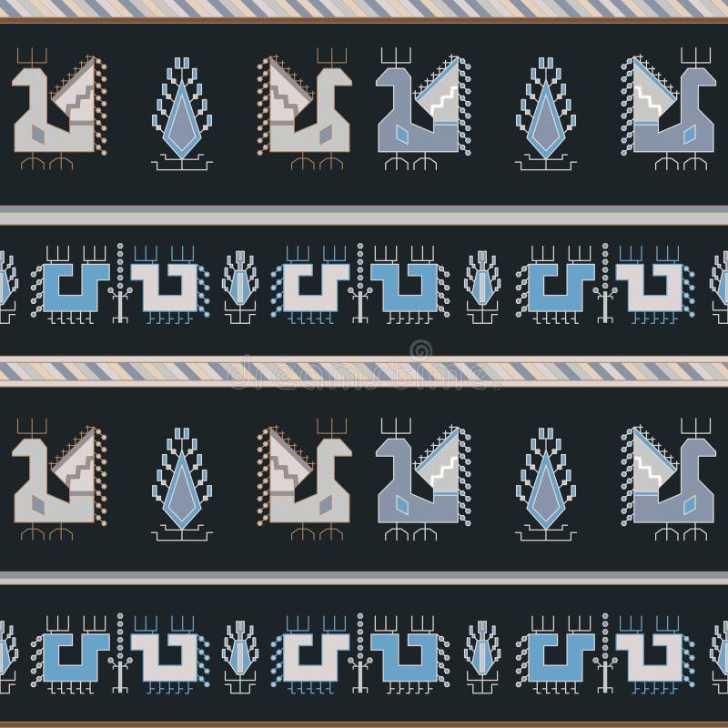 Traditional Rad-and-white Geometrical Seamless Pattern in the Bulgarian ...