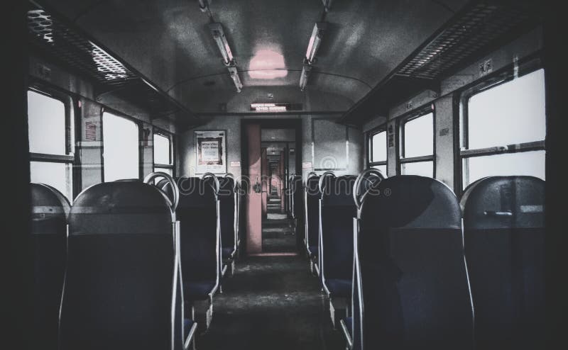 Dark train stock photo. Image of empty, train, gdynia - 110104754