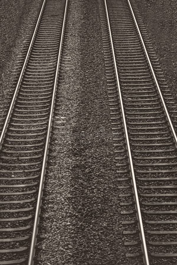 Dark train tracks stock image. Image of rough, travel - 179835571