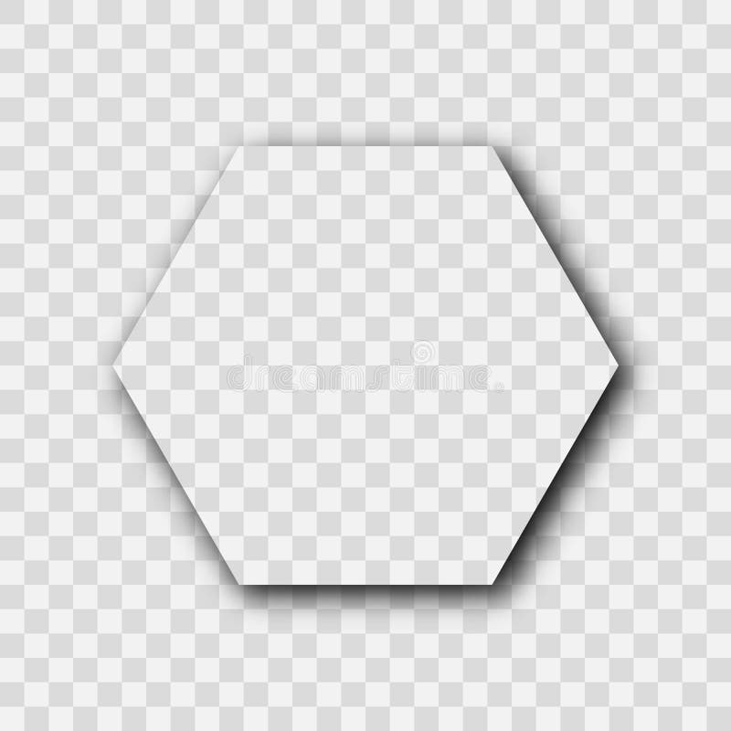 Hexagon Shadow Isolated on Transparent Background Stock Vector ... Hexagon Shadow Isolated on Transparent Background Stock Vector ...
