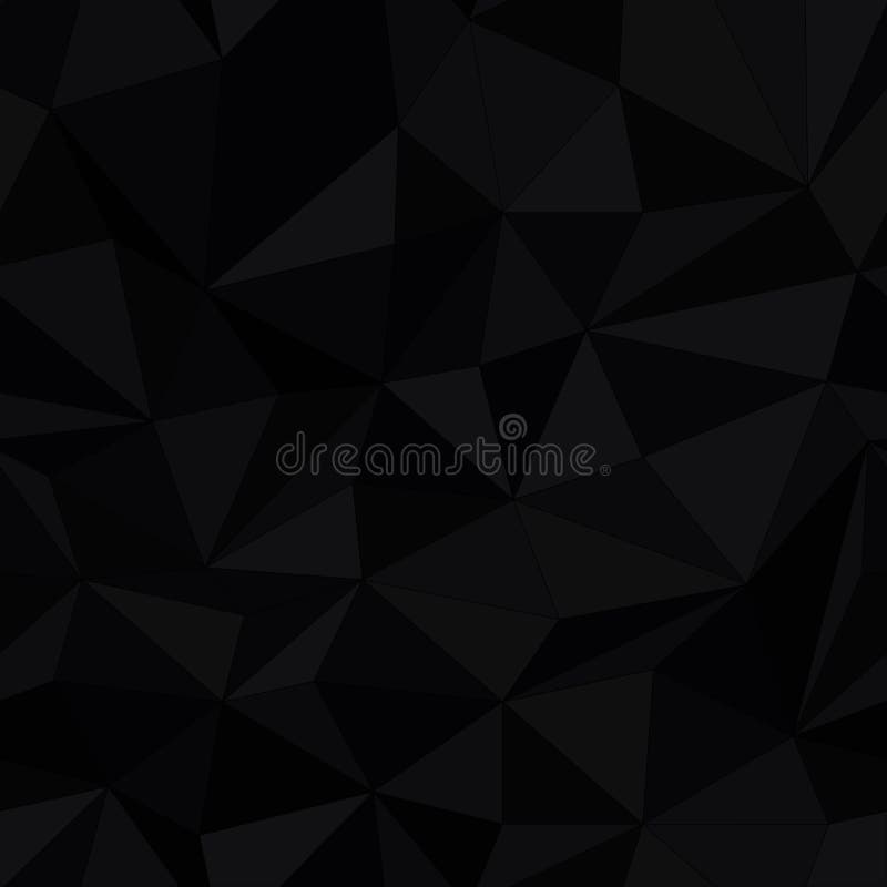 Dark Triangle Surface, Seamless Pattern. Simple Black Triangles Texture ...