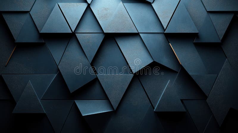 Dark Triangular Geometric Texture Wall Background Illustration Stock ...