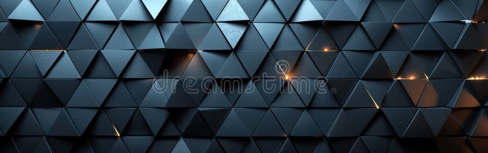 Dark Triangular Mosaic Tile Wallpaper with Geometric Fluted Triangles Background - Abstract ...