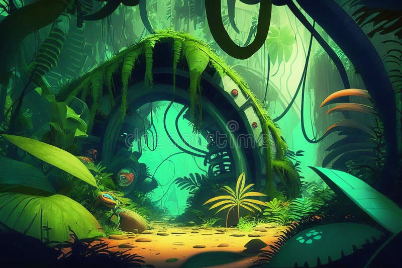 Futuristic Jungle Stock Illustrations – 2,843 Futuristic Jungle Stock ...