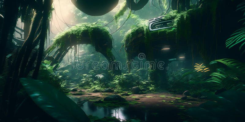 Futuristic Jungle Stock Illustrations – 2,843 Futuristic Jungle Stock ...