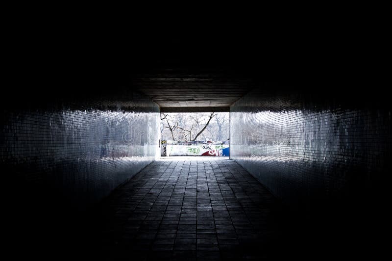 A Dark Underground Footpath Editorial Stock Photo - Image of travelling ...