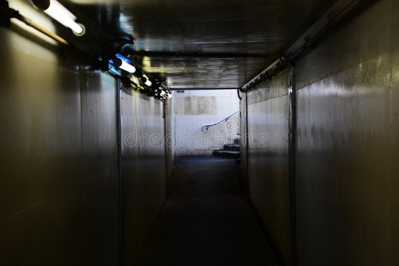 Dark underpass stock photo. Image of subway, narrow - 137203560