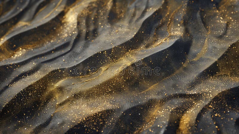 Dark Undulating Surface with Golden Specks Texture Background Image, Ai ...