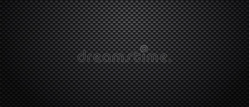 Dark Vector Background Black Carbon Fiber Texture Stock Vector ...
