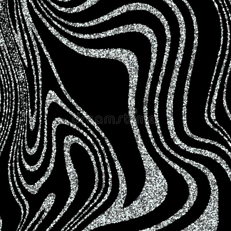 Dark Vector Background with Silver Dust, Silver Glitter, Holiday ...