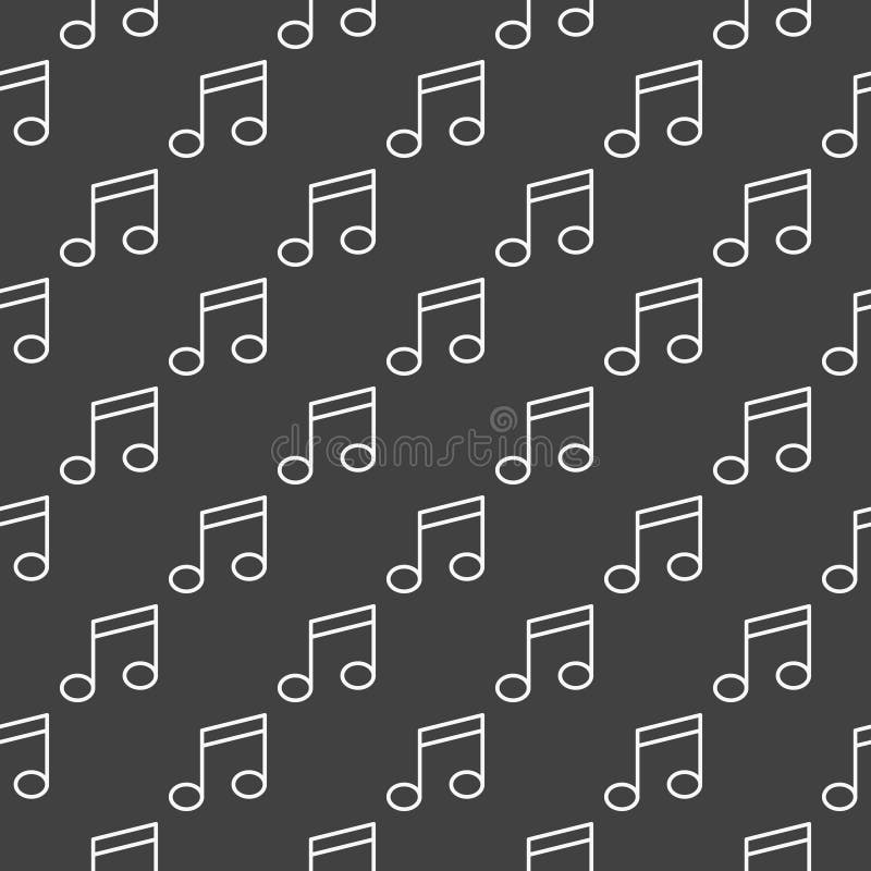 Music note dark pattern stock vector. Illustration of wrapping - 99146841
