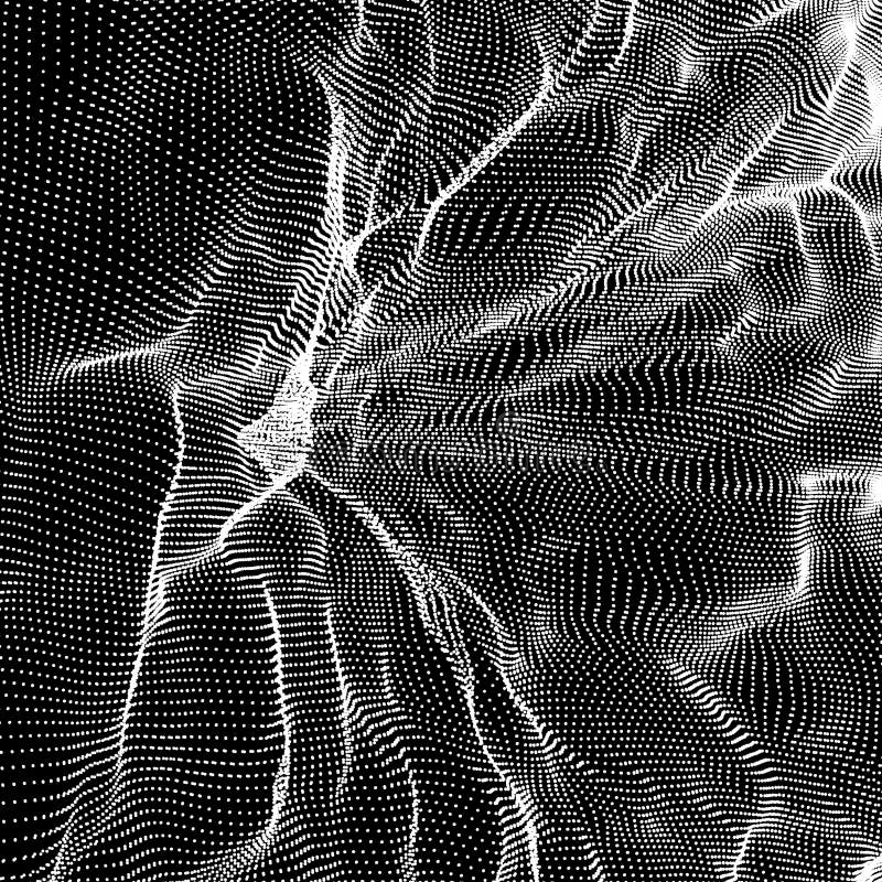 Dark Vector Texture. Spotted Abstract Background. Connection Structure ...