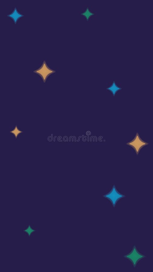 Dark Vertical Background with Shining Colorful Stars. Vector ...