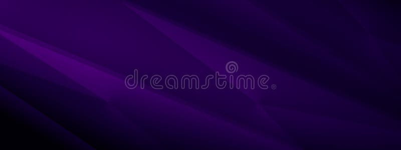 Dark Violet Abstract Background for Wide Banner Stock Illustration ...