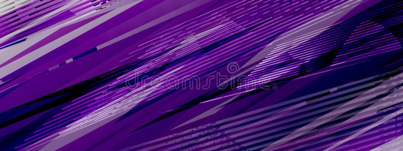 Dark Violet Abstract Dynamic Rectangular Banner. Lines, Angular Shapes ...