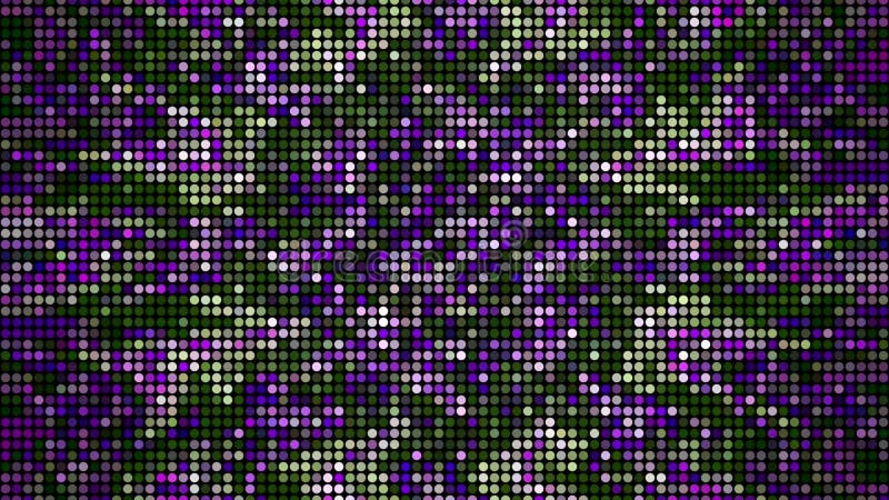 Dark Violet Pixelated Confetti Pattern on a Black Background. Stock ...