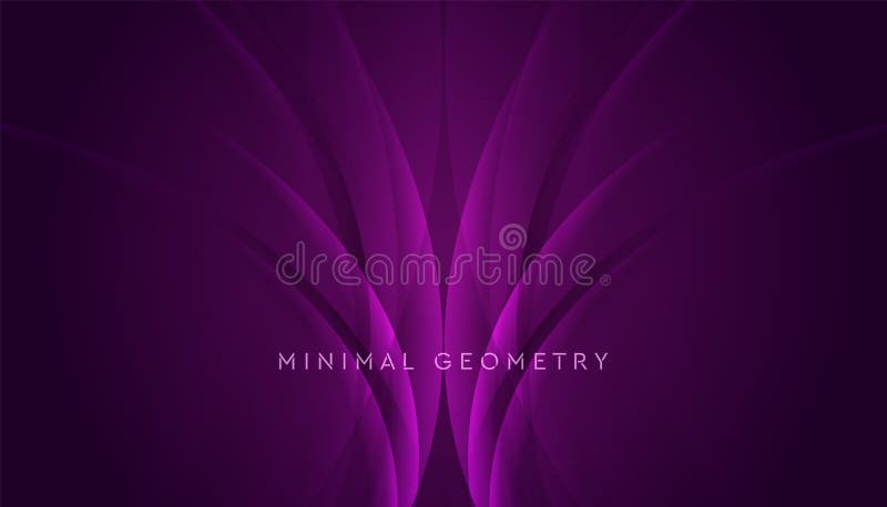 Dark Violet Smooth Waves Abstract Background Stock Vector ...