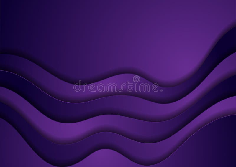 Dark Violet Waves Abstract Corporate Background Stock Vector ...