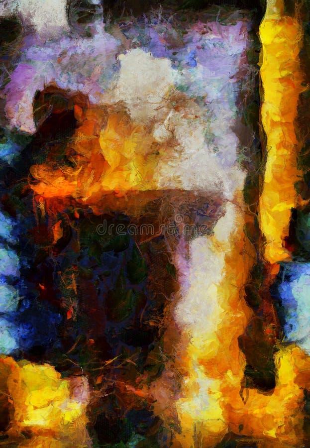 Dark Vivid Abstract stock illustration. Illustration of color - 76874812