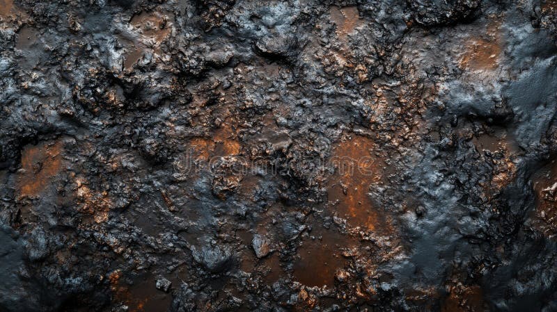 Dark Volcanic Rock Surface Texture Image Stock Illustration ...