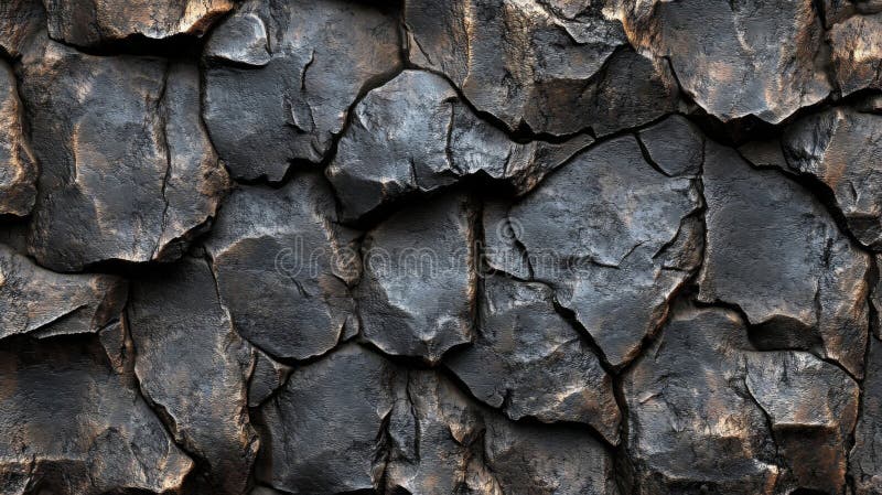 Dark Volcanic Rock Texture Surface Background Stock Illustration - Illustration of solid, uneven ...