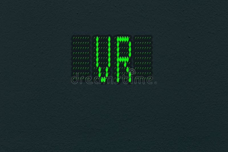 Dark Wall Texture with LED Panel with Inscription Vr Stock Illustration ...
