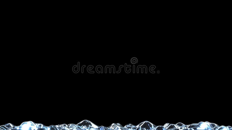 Pouring Water Screen Fill with Alpha Matte Stock Footage - Video of ...