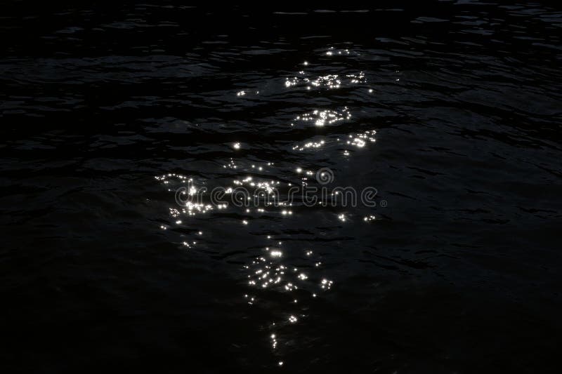 Dark Water Surface at Night Stock Image - Image of scene, ripply: 168976975
