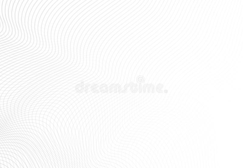 Dark Wave Curves on a Light Background. Sinuous Lines for Covers ...