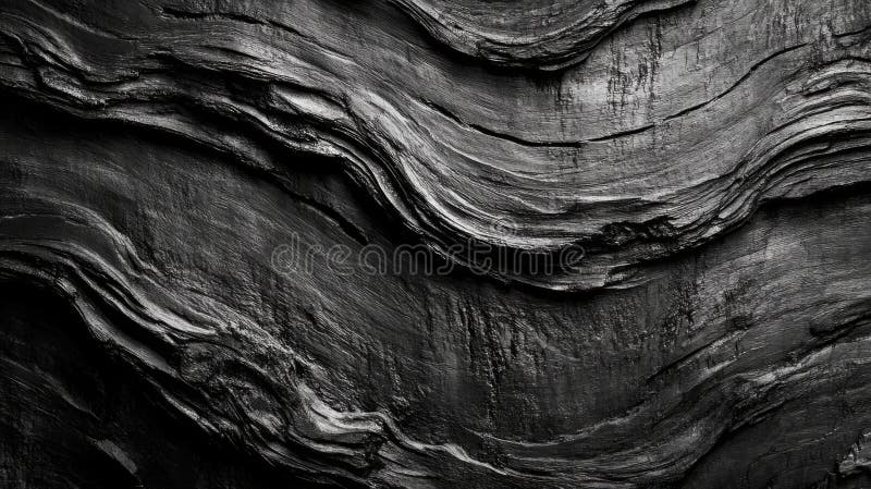 Dark Wavy Stone Texture Abstract Background Stock Illustration ...