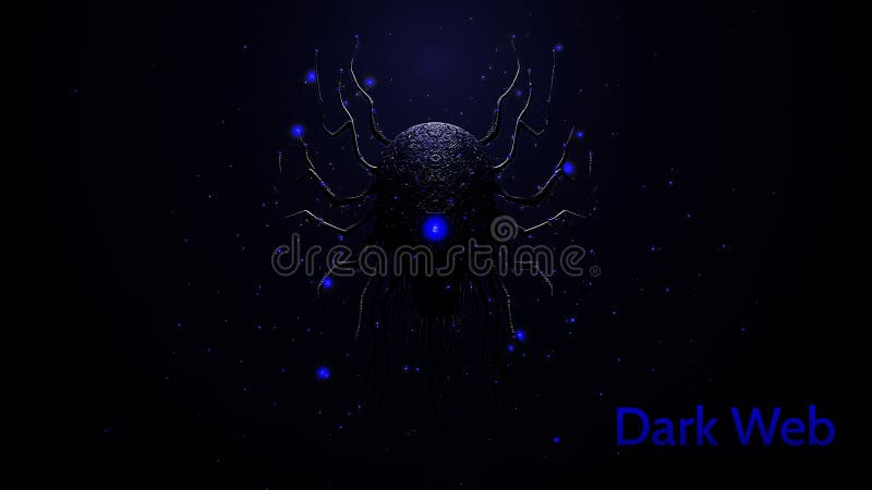 Dark Web Themed Abstract Wallpaper. Stock Illustration - Illustration ...