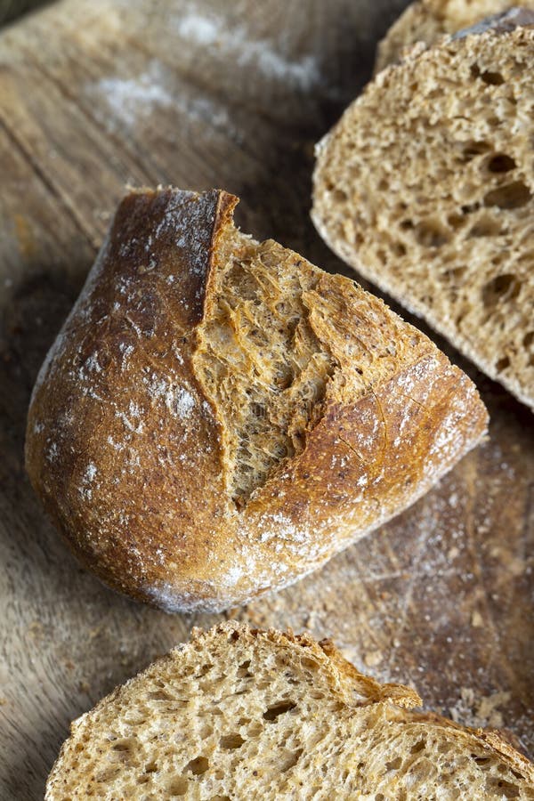 Dark wheat loaf of bread stock image. Image of nutrition - 378863589