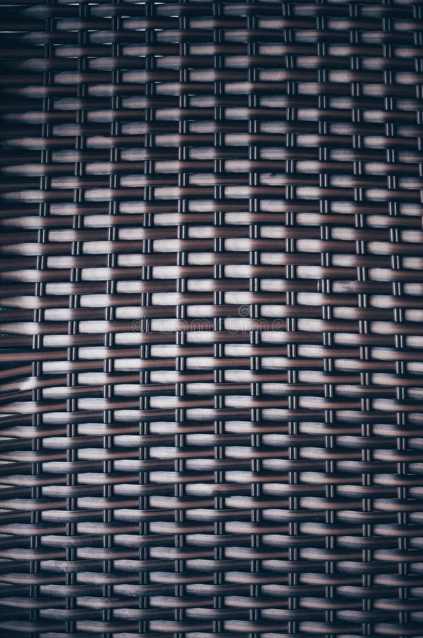 Dark Wicker Texture Abstract Background. Detail of a Handmade Chair ...