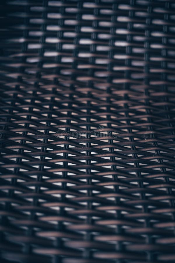 Dark Wicker Texture Abstract Background. Detail of a Handmade Chair ...