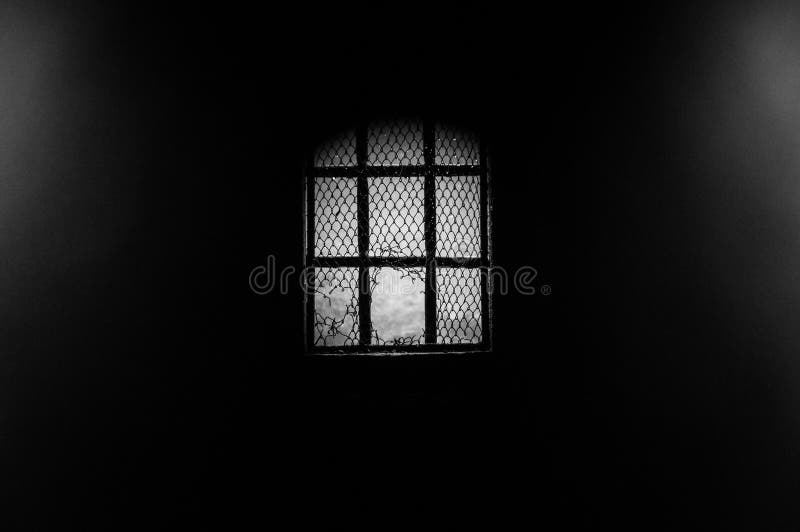 Dark Window through a Pinhole Stock Image - Image of iron, dark: 83838363