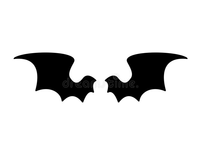 Dark Wing Silhouette Evil Devil in the Shadows Scary Bat Wings on ...