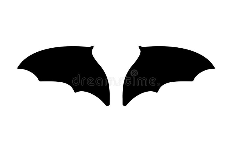 Dark Wing Silhouette Evil Devil in the Shadows Scary Bat Wings on ...